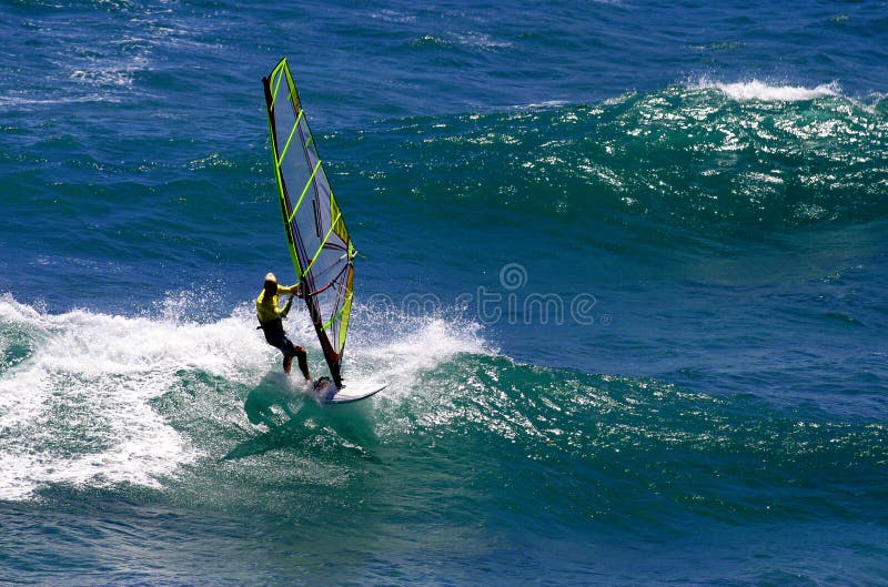 Windsurfer On A Wave Picture. Image: 1165976