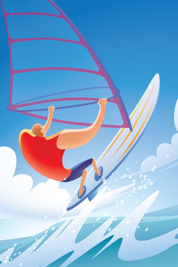 Windsurfing Stock Illustrations – 12,293 Windsurfing Stock ...