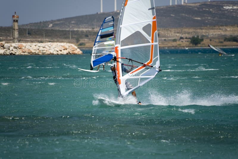 Windsurfing stock image. Image of active, action, extreme - 5167543