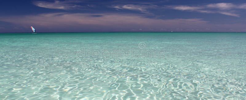 Windsurfing in Cuba stock photo. Image of leisure, america - 57595284