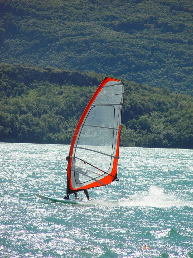 Sailboarding Windsurfing Action Sport Stock Photo - Image of board ...