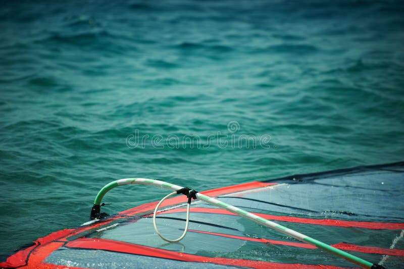 Windsurfing sail close up stock image. Image of active - 105296867