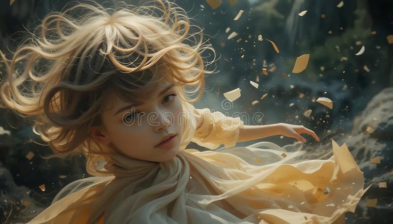 Windswept Motion: Billowing Fabrics and Dynamic Energy, Capturing the ...