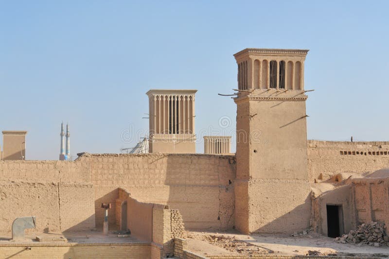 A Windtower (wind Catcher) Iran Stock Image - Image of traditional ...