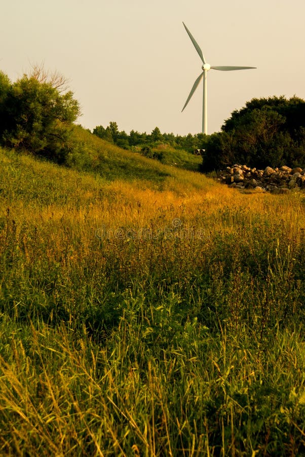 Windturbine_meadow stock image. Image of industrial, generation - 32054833