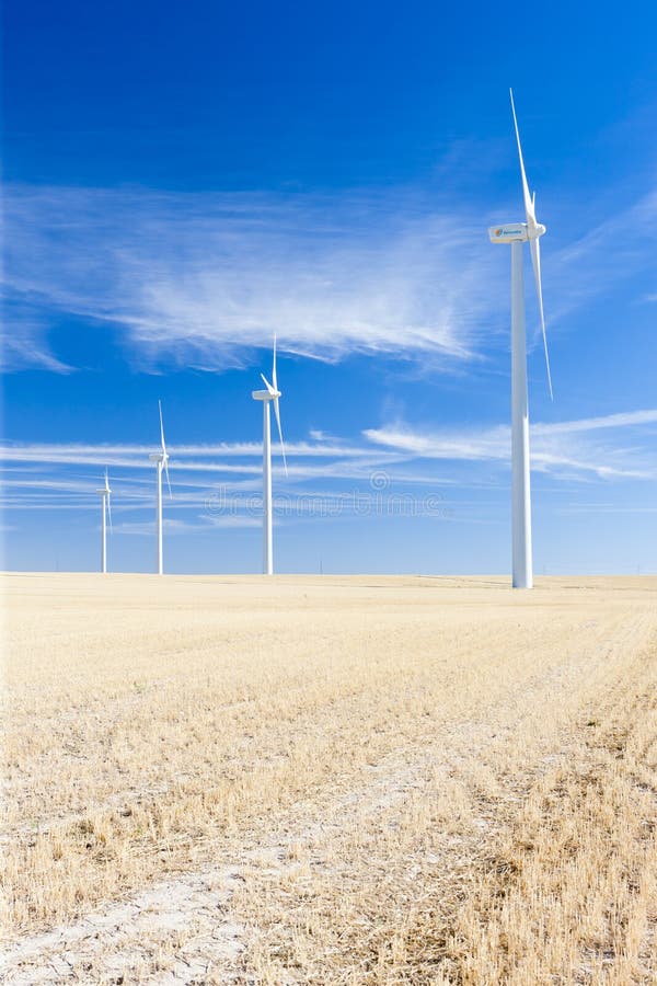 Windturbinen stockfoto. Bild von wind, provinz, windig - 22786300