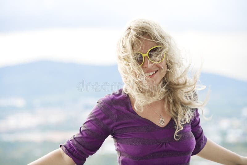 Windy stock image. Image of happy, eyes, face, healthy - 15138449