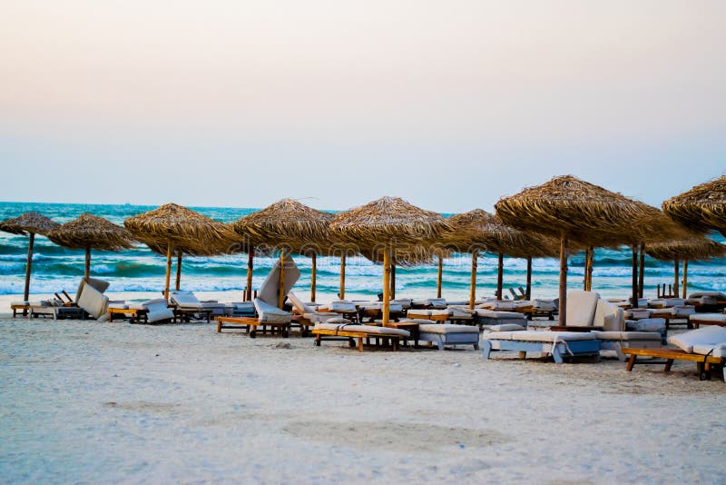 A windy beach stock image. Image of shoreline, plage - 97610473