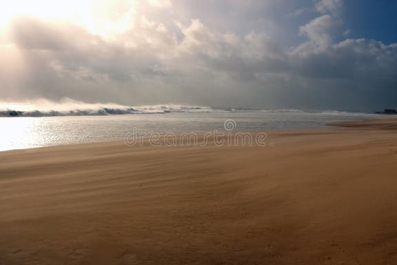 Windy Beach after the Storm Stock Photo - Image of extreme, beach: 28792780