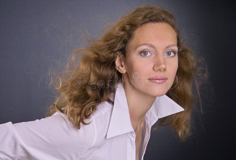 Windy beauty stock image. Image of feminine, lips, adult - 390255