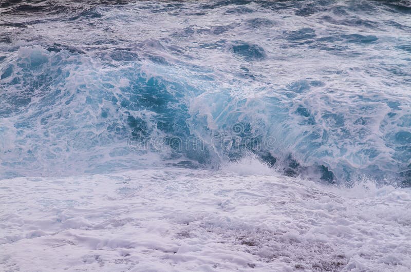 Windy Blue Sea - the Power of Nature Stock Image - Image of abstract ...