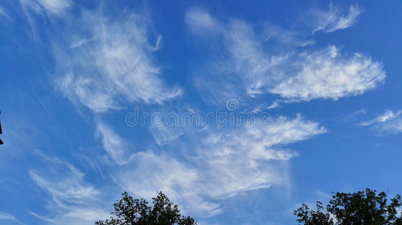 Windy Clouds on a Sunny Sky Stock Photo - Image of sunny, windy: 59164900