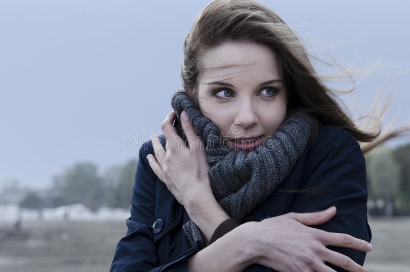 Windy day on the beach stock photo. Image of beautiful - 26077874