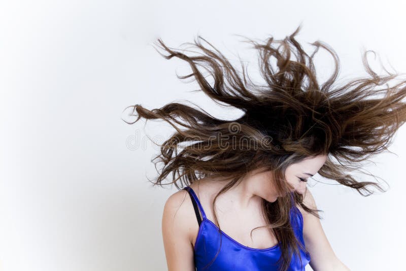 Windy hair stock image. Image of enjoying, healthy, caucasian - 11910887