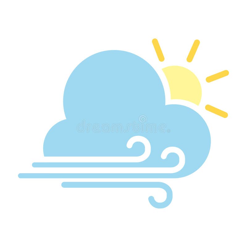 Windy Icon Vector Design Template Basic RGB Stock Illustration ...
