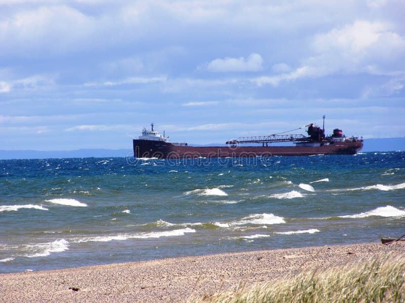 Windy Lake Superior stock image. Image of superior, storm - 16050539