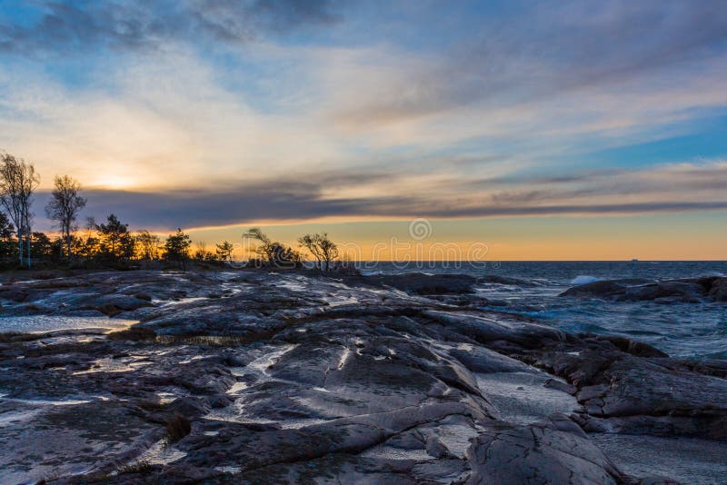 Windy morning stock photo. Image of tree, morning, waves - 49023166