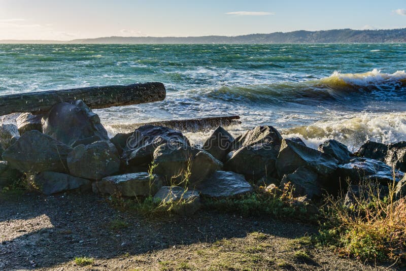 Windy Ocean Landscape 6 stock photo. Image of sound - 261597404
