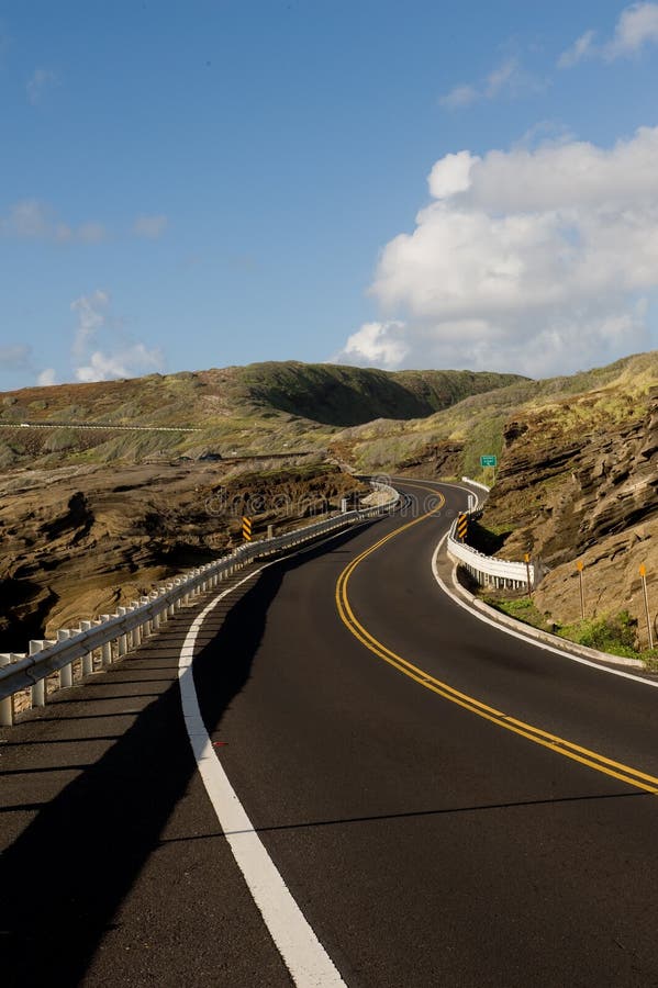 Windy road stock image. Image of oahu, road, street, mountain - 4033853