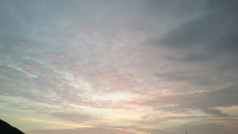 Windy Sunset at the Beach. LÃ¸kken Denmark. Colorful and Moody Light ...