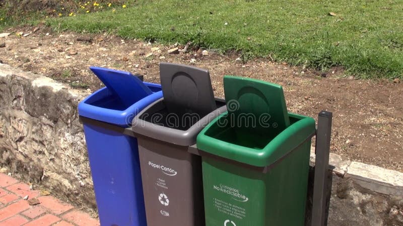Windy, Trash Cans, Garbage, Recycling Stock Footage - Video of dump ...
