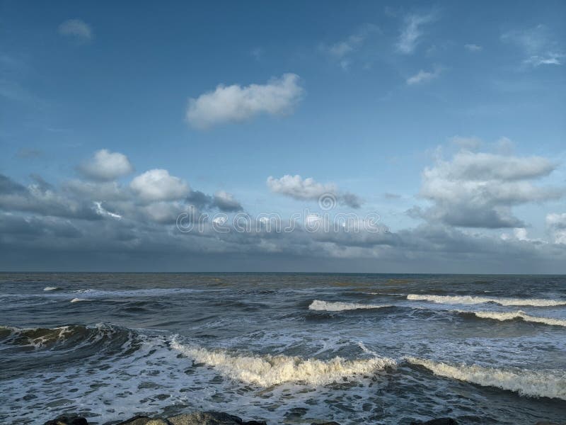 Windy and wavy ocean stock photo. Image of windy, outdoor - 240295274