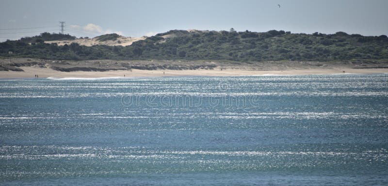 Windy Weather with Flat Ocean Stock Image - Image of windy, sydney ...