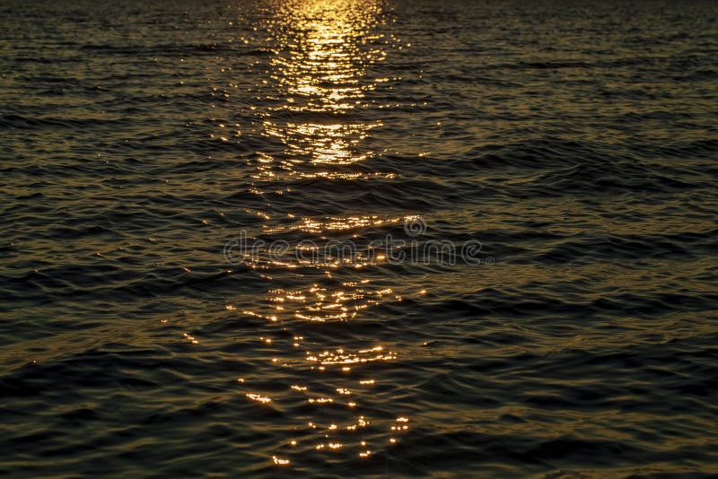 Windy Weather on the Lake with Small Waves Stock Image - Image of ...