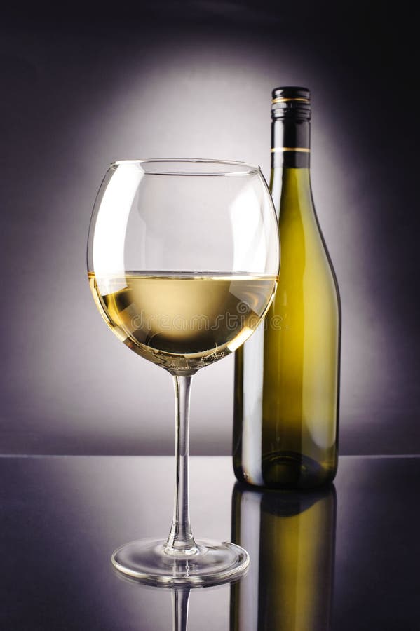 White Wine stock image. Image of bottle, dinner, wine - 17290685