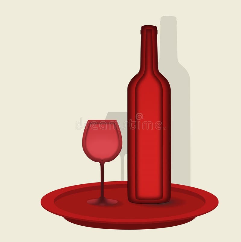 Wine Bar Logo Template. Red and White Wine Glasses. Stock Vector ...