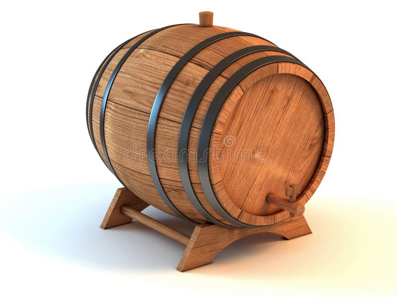 Wooden Beer Barrel And Mug Of Beer Stock Vector Illustration Of