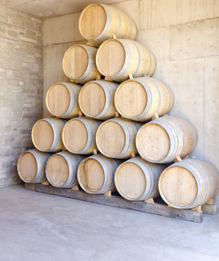 Wine Barrels in a Vineyard stock photo. Image of vineyard - 31837180
