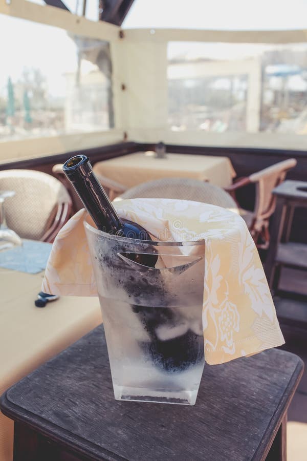 Wine Bottle Cooler stock photo. Image of refreshment - 84045154