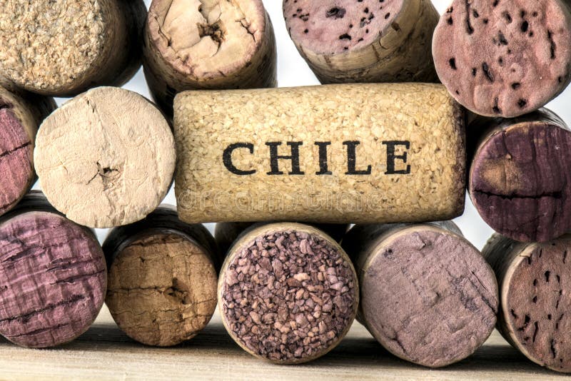 Wine Bottle Corks of Chile 05 Stock Photo - Image of merlot, bordeaux ...