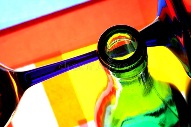 Wine Bottle & Glass Abstract Stock Photo - Image of white, imagination ...