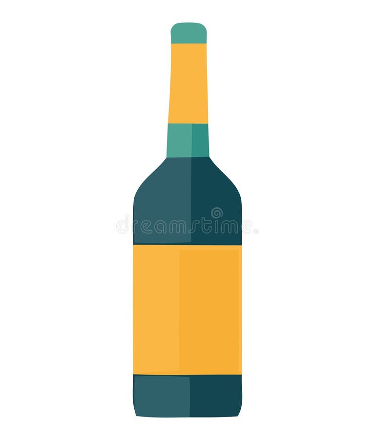 Wine bottle illustration stock vector. Illustration of container ...