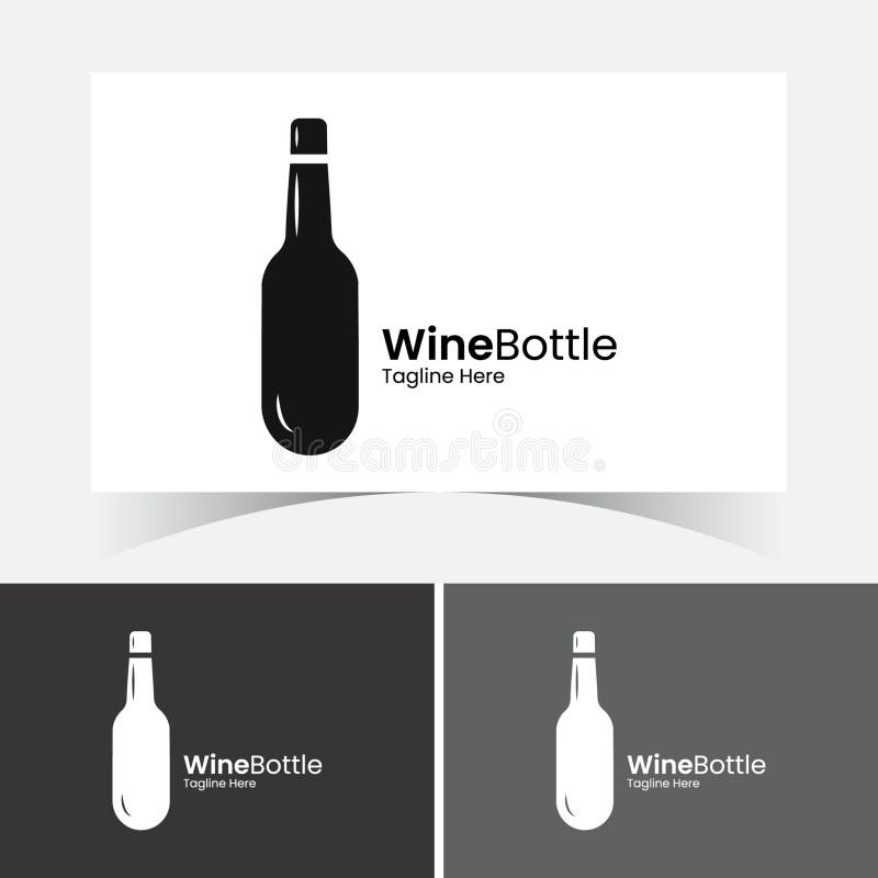 Wine Bottle Logo Design. stock vector. Illustration of elegance - 315988893