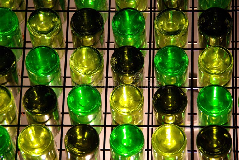 Wine Bottle Wall Matrix stock photo. Image of clear, arrangement - 5661140