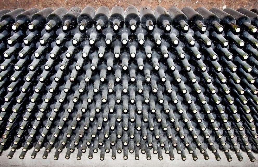 Wine bottles stock image. Image of humidity, cork, barrel - 17890725