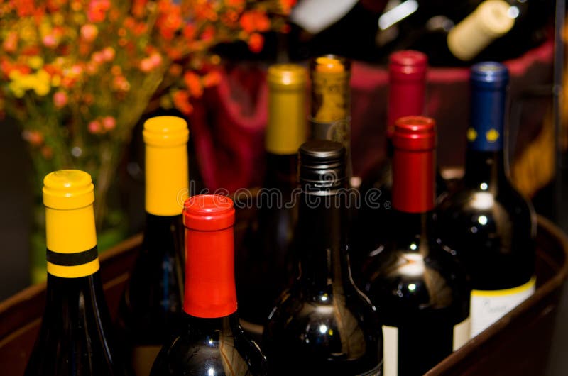 Wine Bottles stock image. Image of blank, luxury, reflection - 27479701