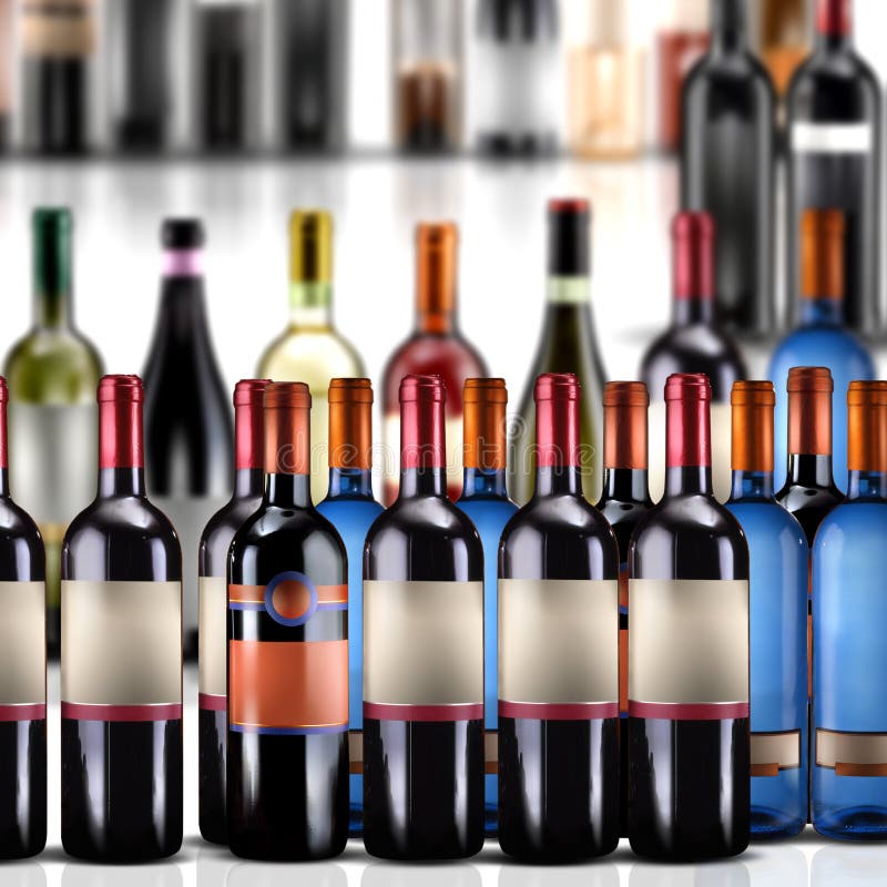 Wine bottles stock image. Image of quality, sommeliers - 39001605