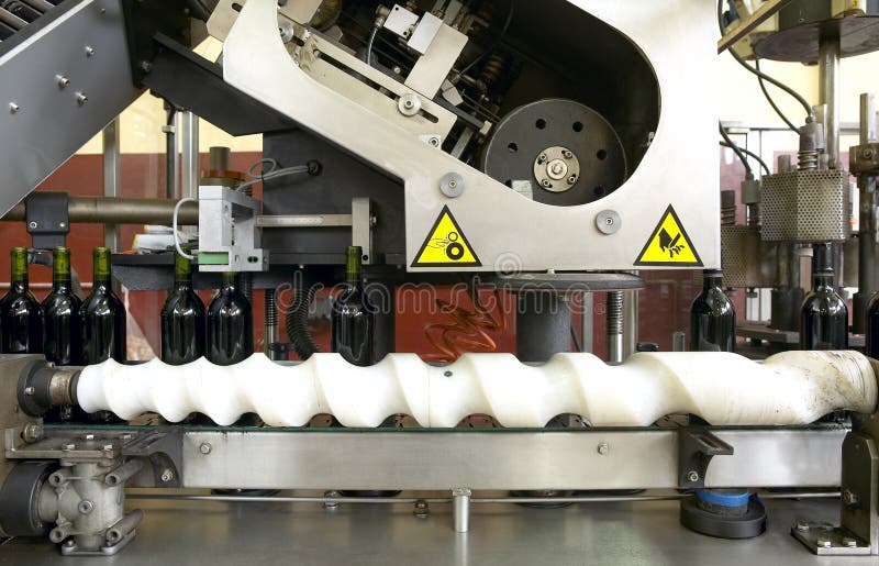 Wine bottling plant stock photo. Image of group, equipment - 31388252