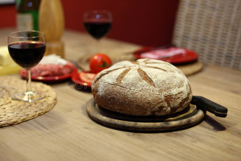 Wine and bread stock photo. Image of health, structures - 17992970