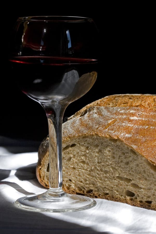 Wine And Bread Picture. Image: 5558058