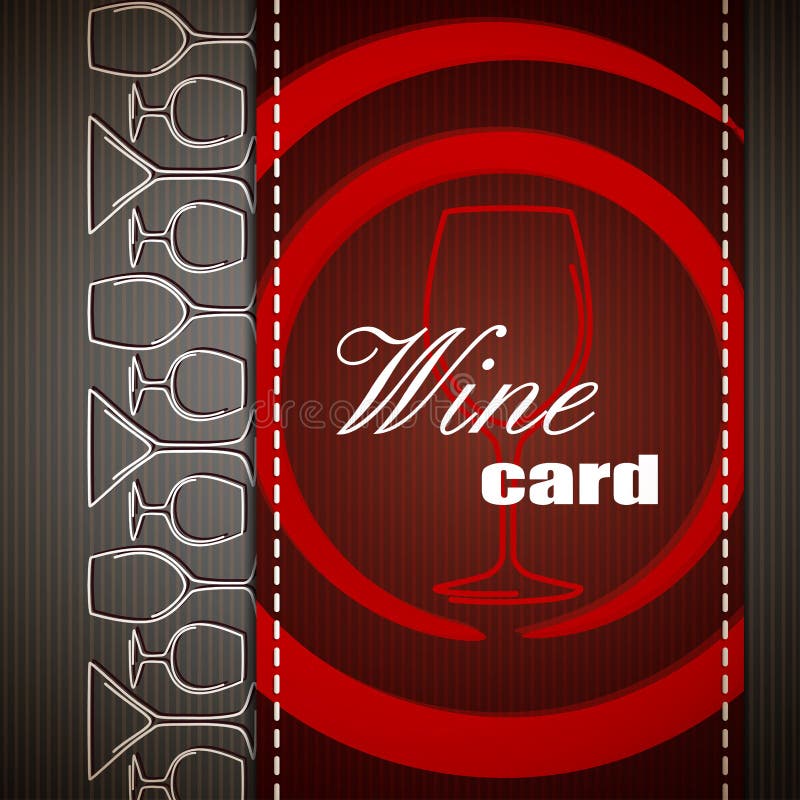 Wine card design stock illustration. Illustration of elegance - 22750043