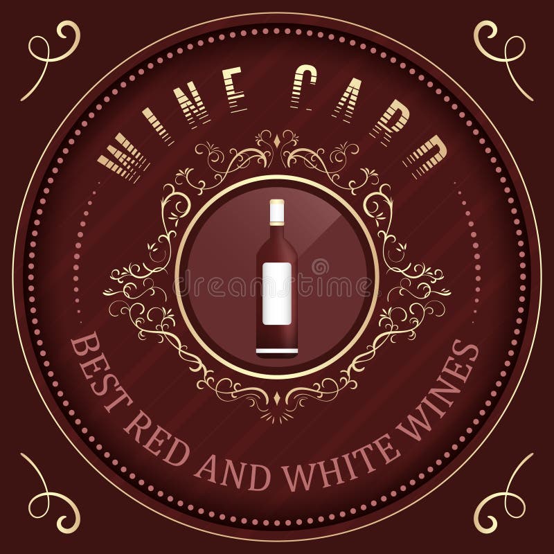 Wine card design. stock vector. Illustration of template - 83981790