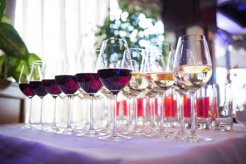 Wine catering for guests stock photo. Image of alcohol - 140964616