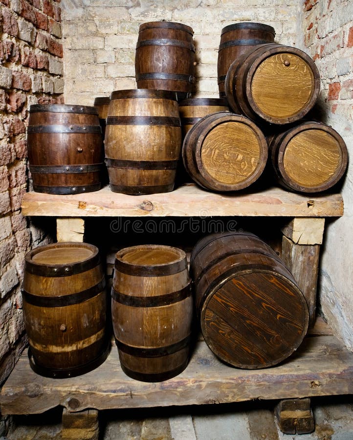 Old Gunpowder Barrels and Cannonballs Stock Photo - Image of cannon ...