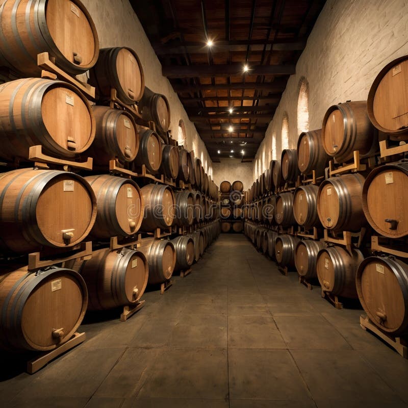 Wine cellar stock photo. Image of night, lighting, bordeaux - 352914012