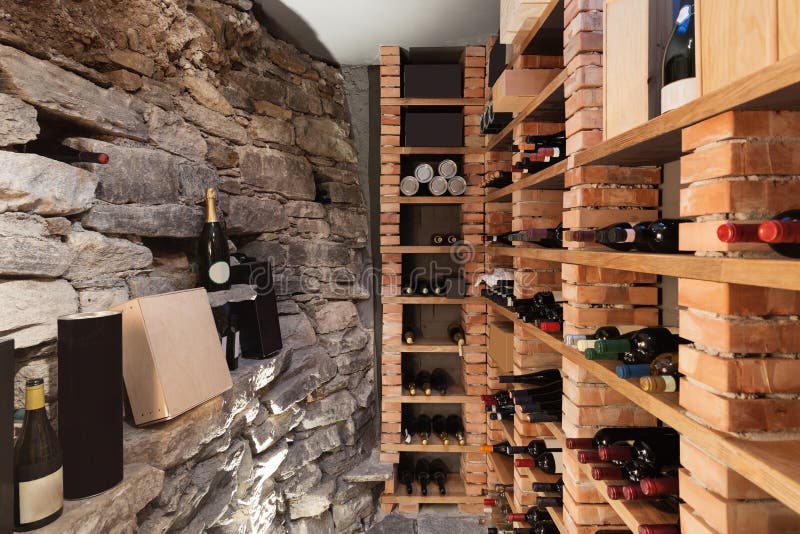 Wine cellar stock image. Image of cool, alcohol, drink - 72976599